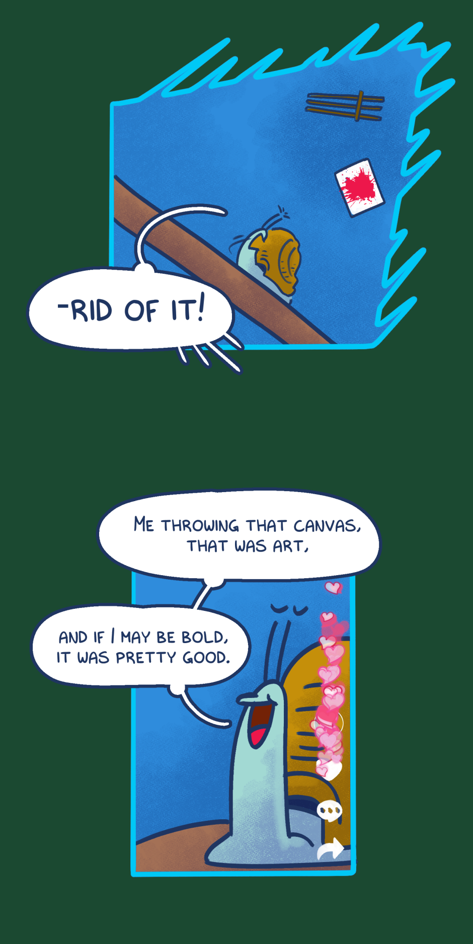 Read Critter Comics :: Snails - 03 - What Is Art | Tapas Comics