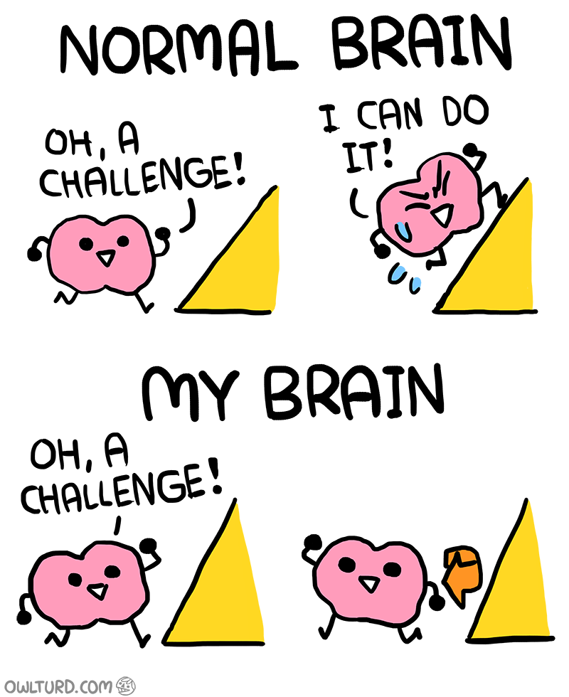 Read Shen Comix :: Normal Brain vs. My Brain 3 | Tapas Comics