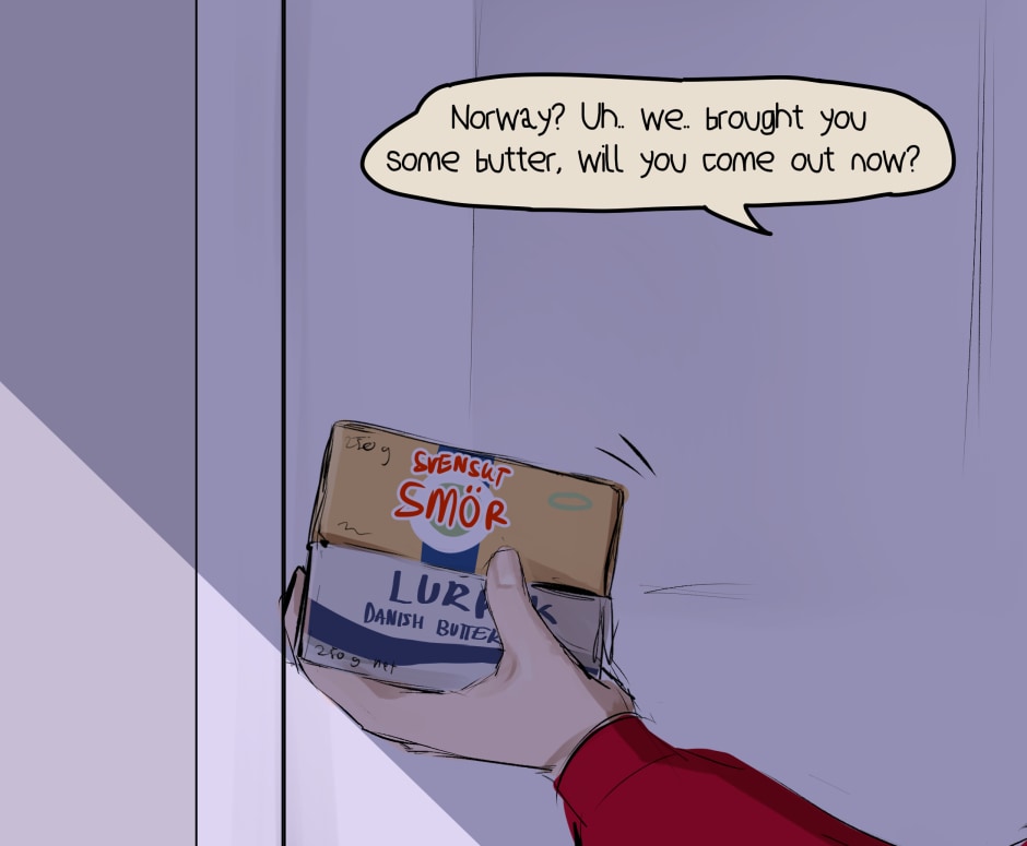 Read Nation-Being-Thing :: #11: Butter Crisis | Tapas Comics