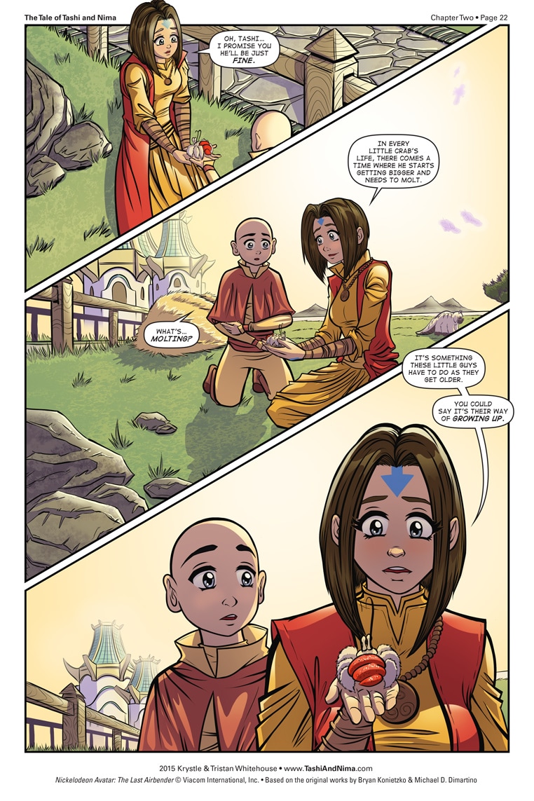 Avatar: The Tale of Tashi and Nima :: V.1, Ch.2 - (pgs. 12-28) | Tapas