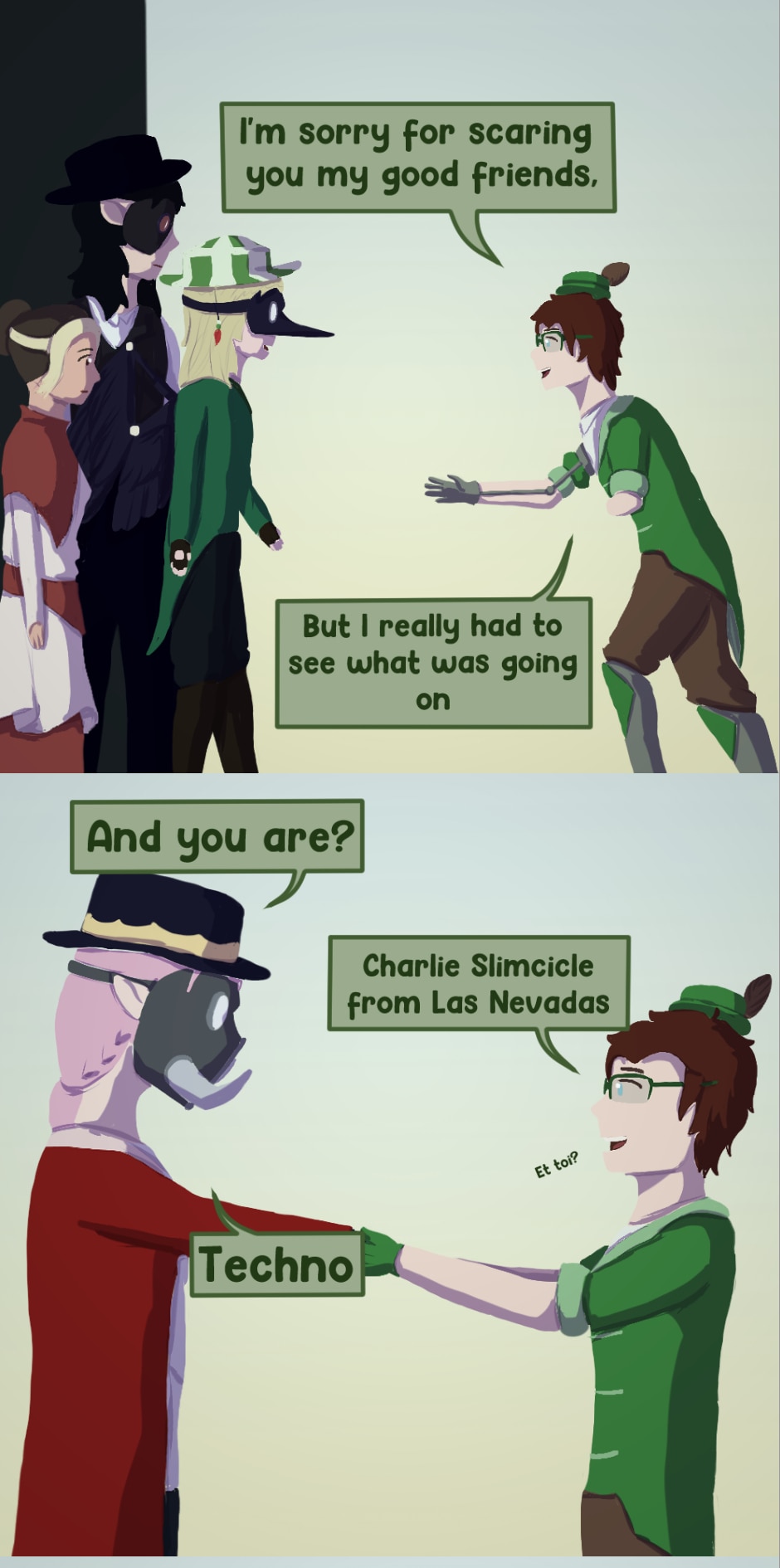 DSMP Steampunk Au :: Chapter 2: Las Nevadas | Tapas