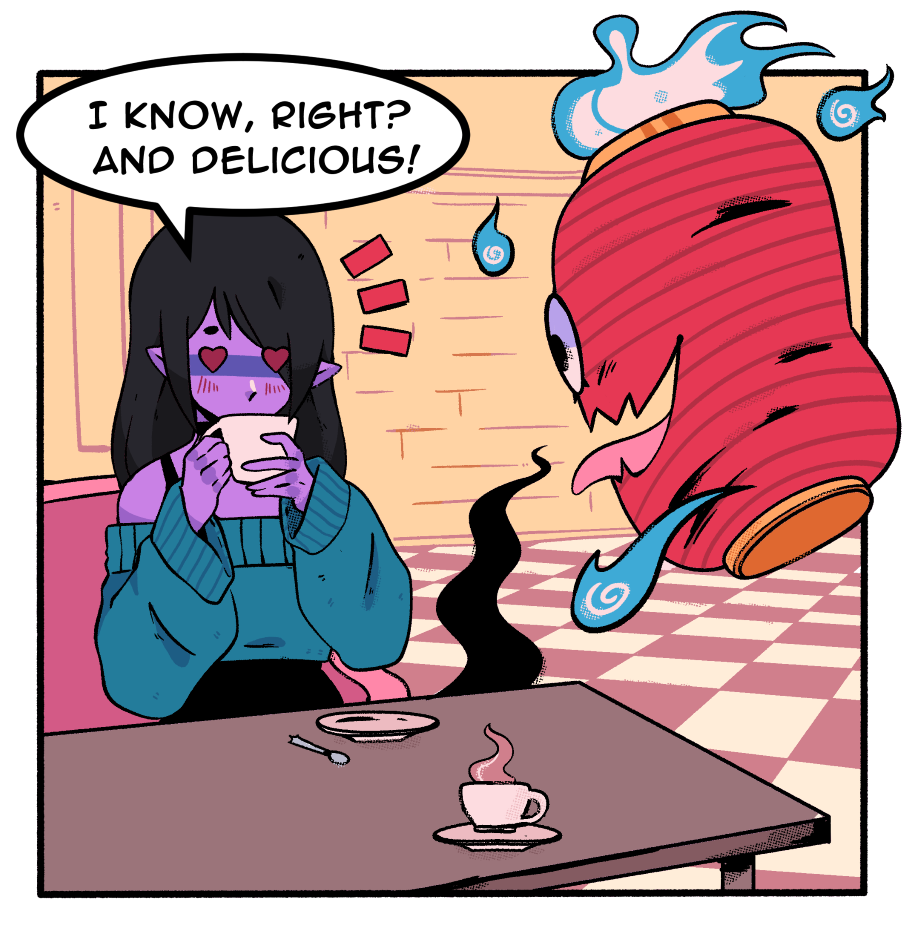 Read Cafe Yokai :: The secret to Latte Art! | Tapas Comics