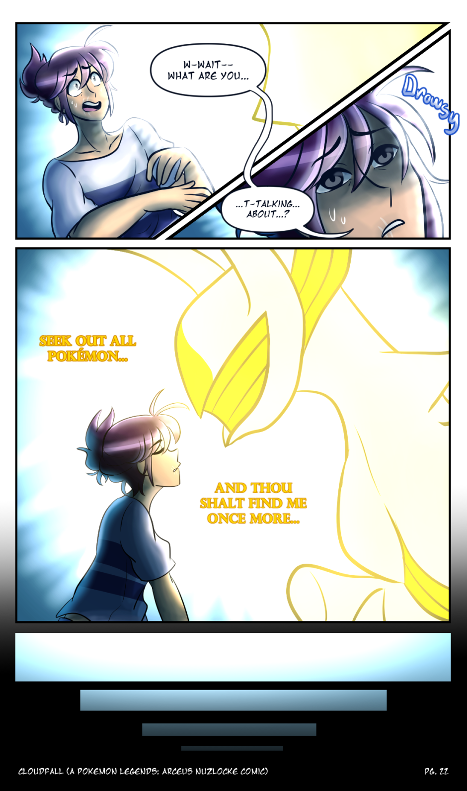 Read Cloudfall - A Pokémon Legends: Arceus Nuzlocke Comic :: Prologue - Pg 21-22 | Tapas Comics