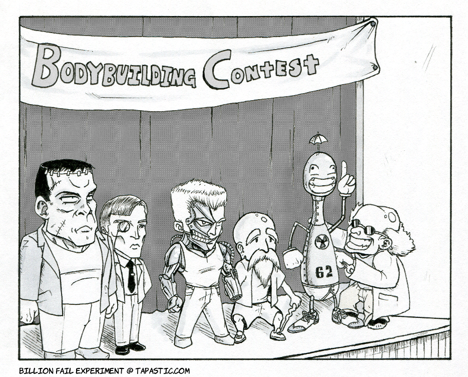 Read Billion Fail Experiment :: Bodybuilding Contest | Tapas Comics