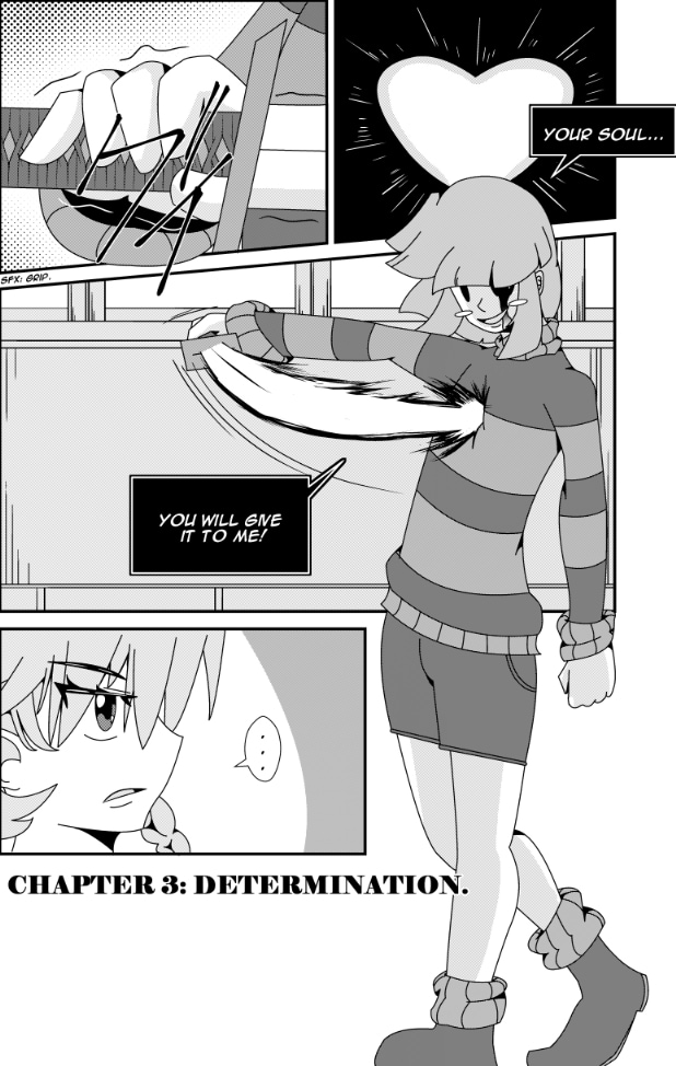 Undertale x 東方(Touhou Project) :: Chapter 3: Determination Page 1-3 | Tapas