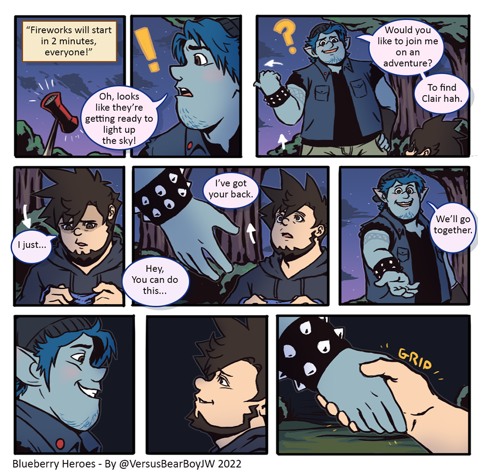 Read Blueberry Heroes :: Wanna go on an adventure? | Tapas Comics