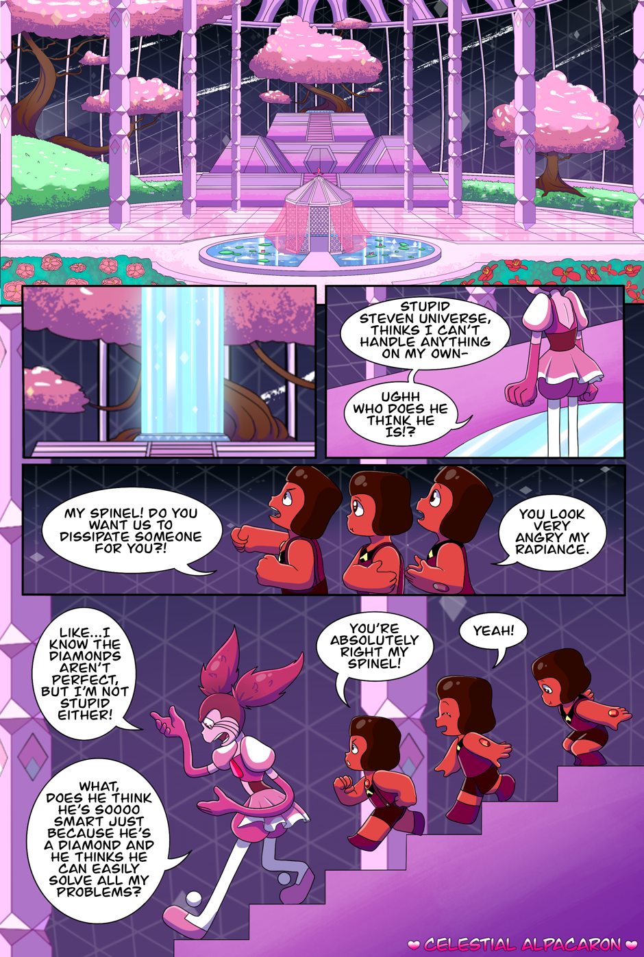 Read Diamond Spinel AU :: The Glass Garden | Tapas Comics