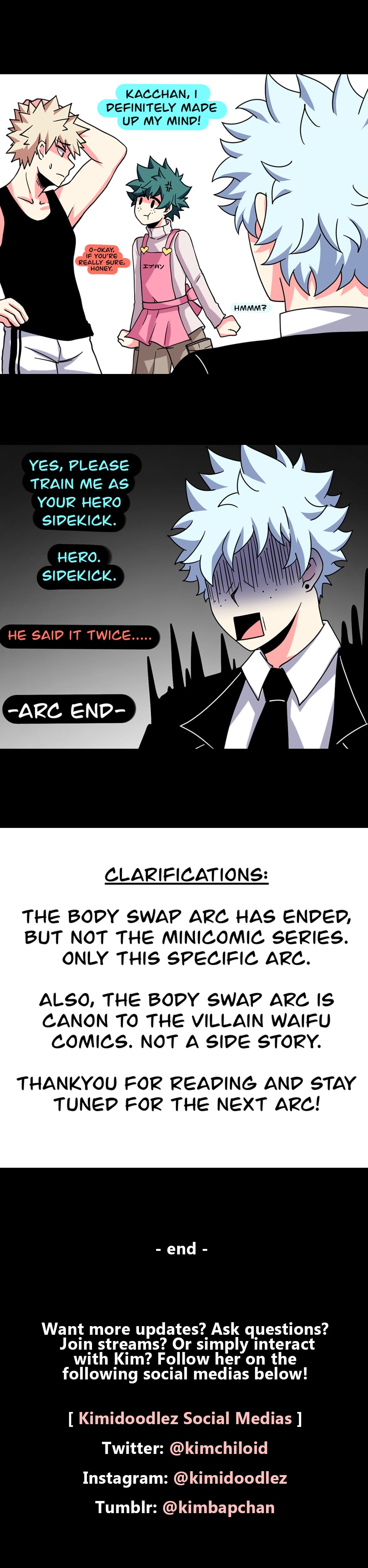 Read Villain Waifu Deku AU (ARCHIVES) :: Body Swap (Part 12) | Tapas Comics