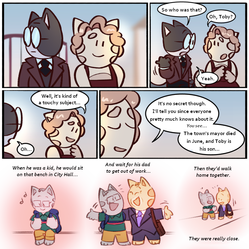 Read Toby The Cat Mayor Backstory :: They Were Really Close | Tapas Comics