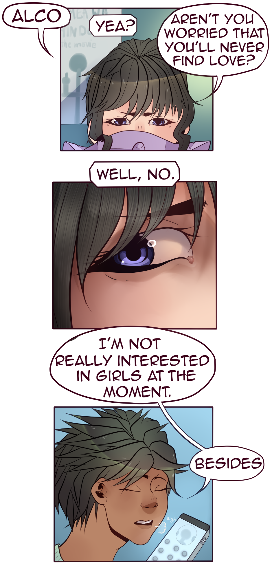 Read Love Me, Dammit! :: Confession | Tapas Comics