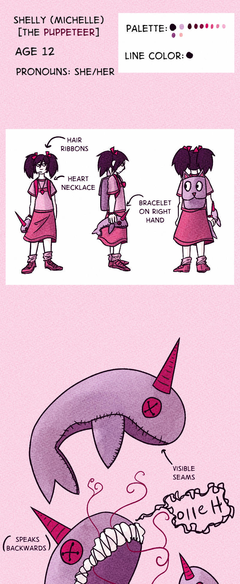 Read Redux: Extras :: Shelly Reference Sheet | Tapas Comics