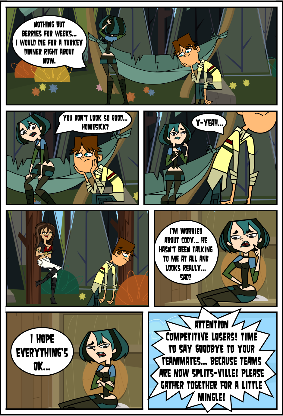 Read Total Drama Outcasts :: Obstacular Shleptacular | Tapas Comics