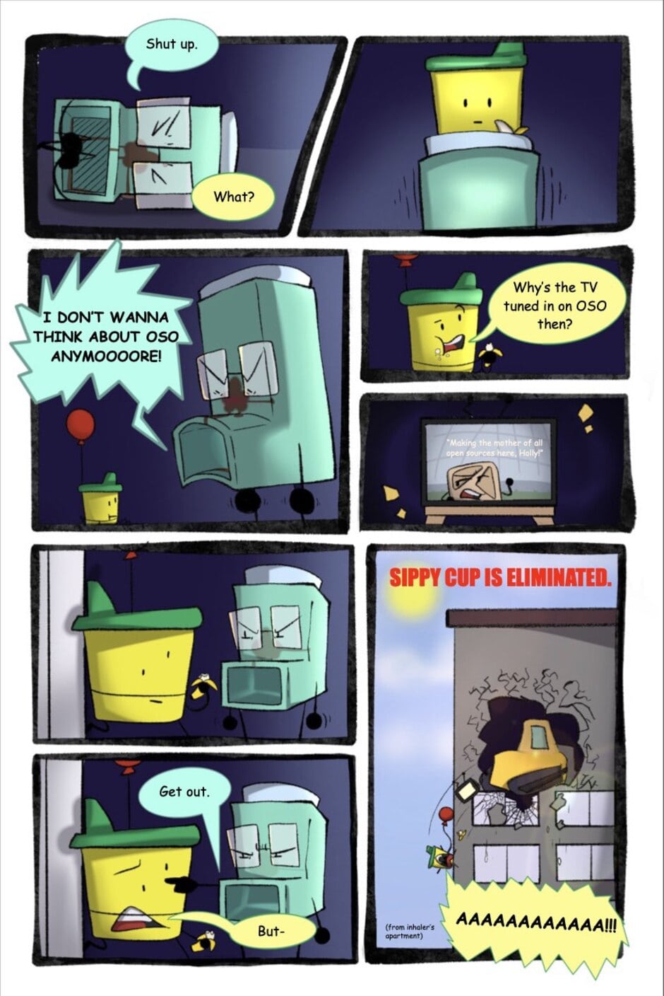 Read OSO Comics :: Vol. 1 Issue 3: A Sippy Situation | Tapas Comics