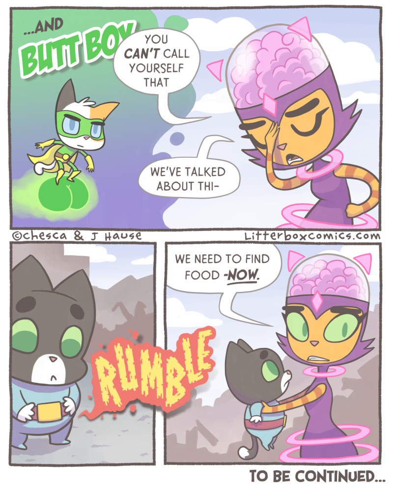 Litterbox Comics :: Supercats - Part 1 | Tapas