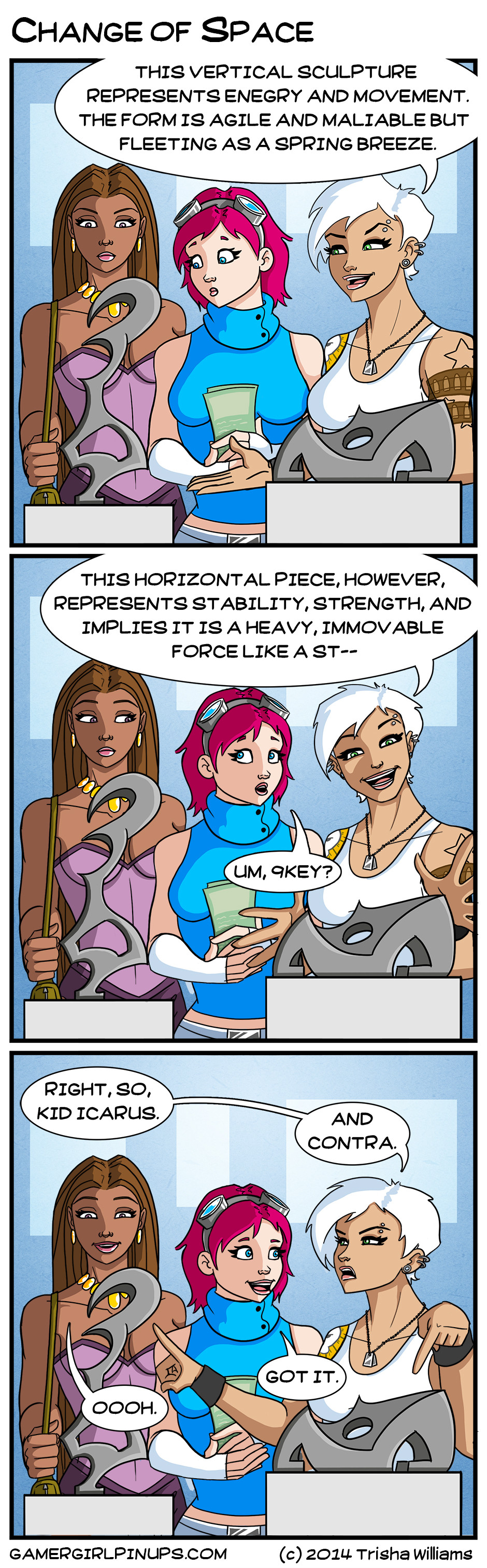 Read Gamer Girl Pinups :: Change of Space | Tapas Comics