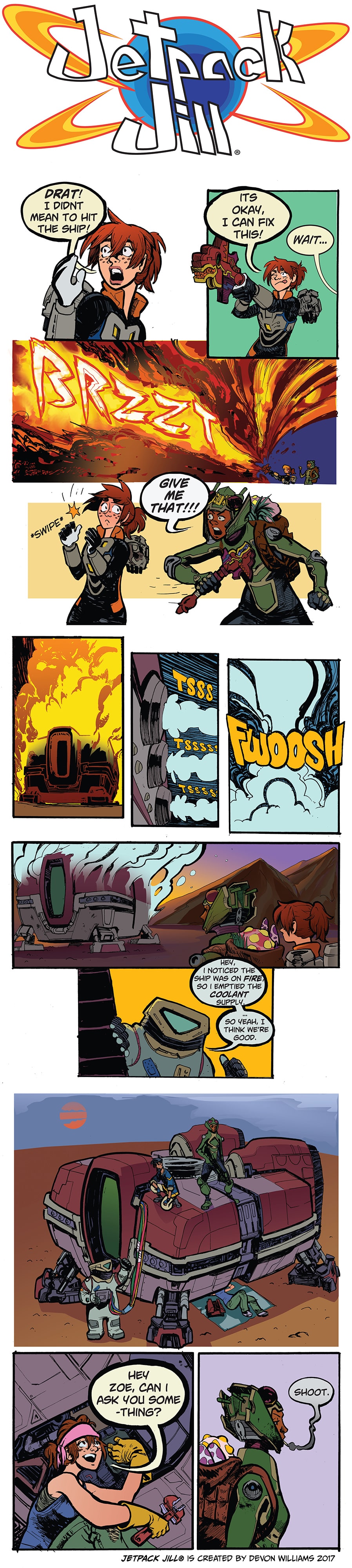 Read Jetpack Jill :: FURY pt 8 | Tapas Comics