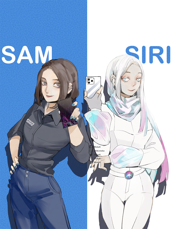 Read Personification Stories :: Siri (Apple) & Sam (Samsung) | Tapas Comics