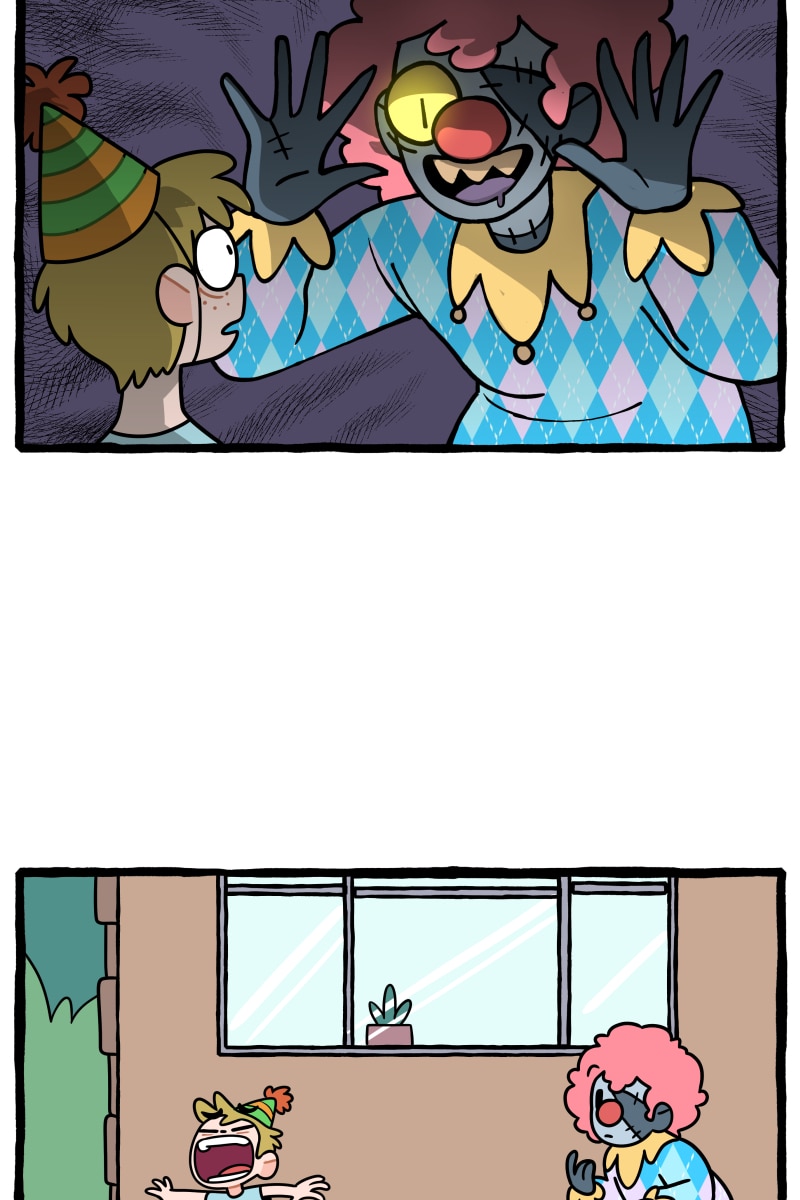 Read Zomcom :: Birthday clown | Tapas Comics