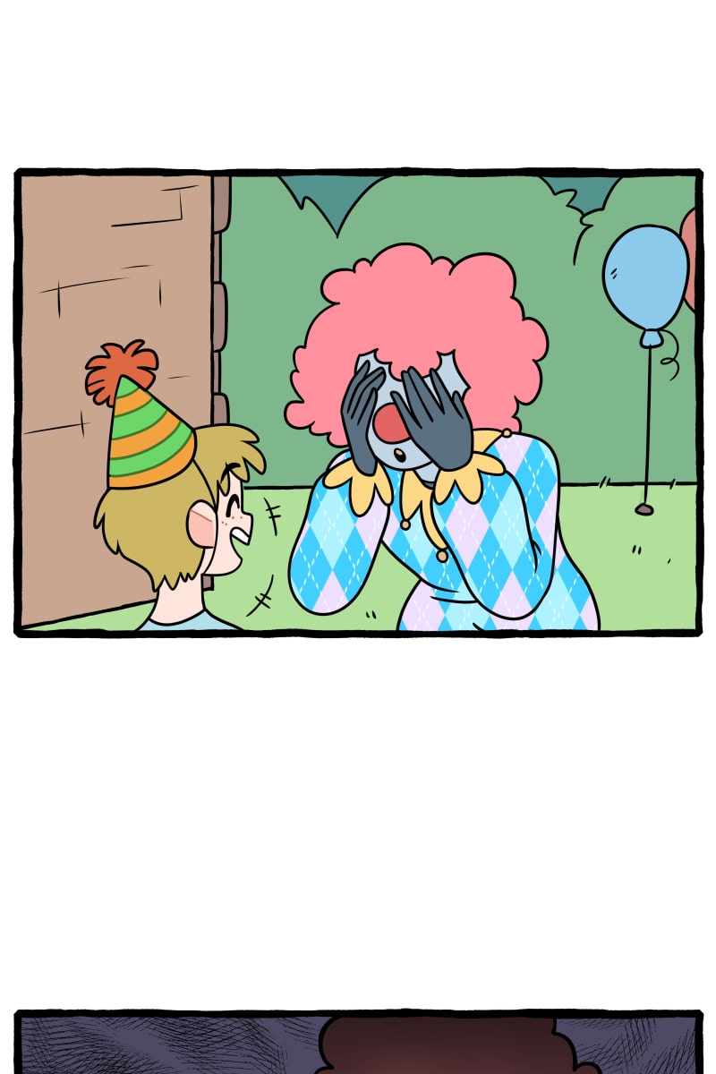 Read Zomcom :: Birthday clown | Tapas Comics