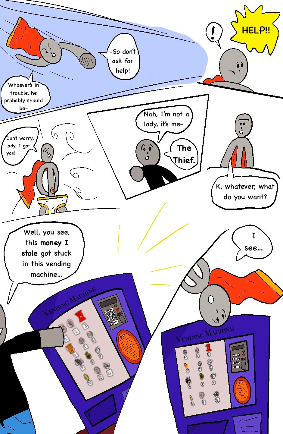 Read Stickman THE HERO :: Episode 2: The First Adventure | Tapas Comics