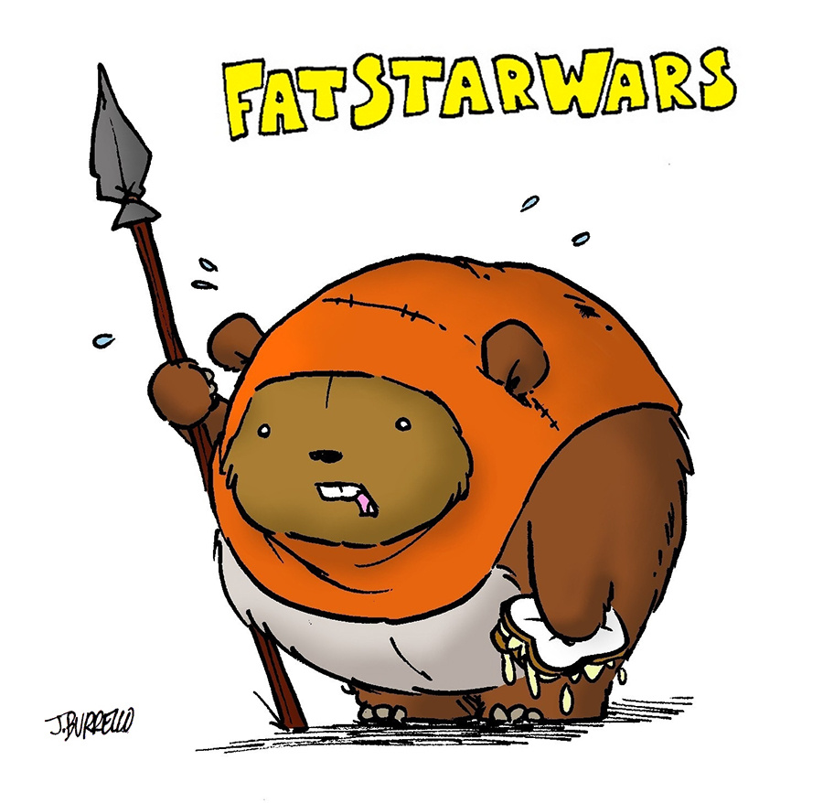 Read Fat Star Wars :: Ewok: electronic Chinese frying pan(?) | Tapas Comics
