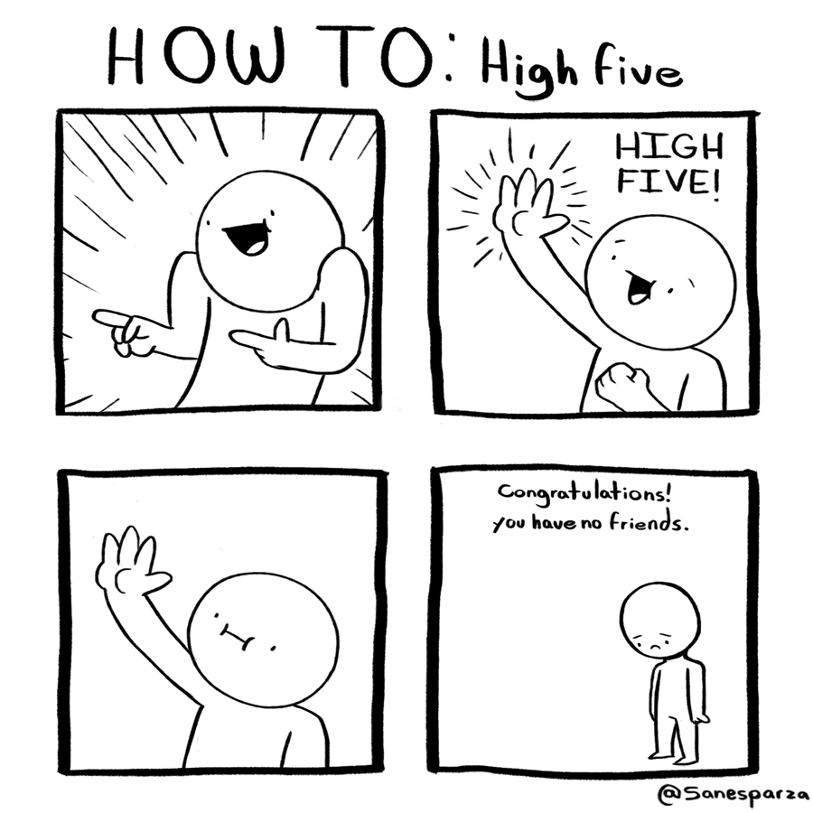 How to: Comics :: HOW TO: High five | Tapas