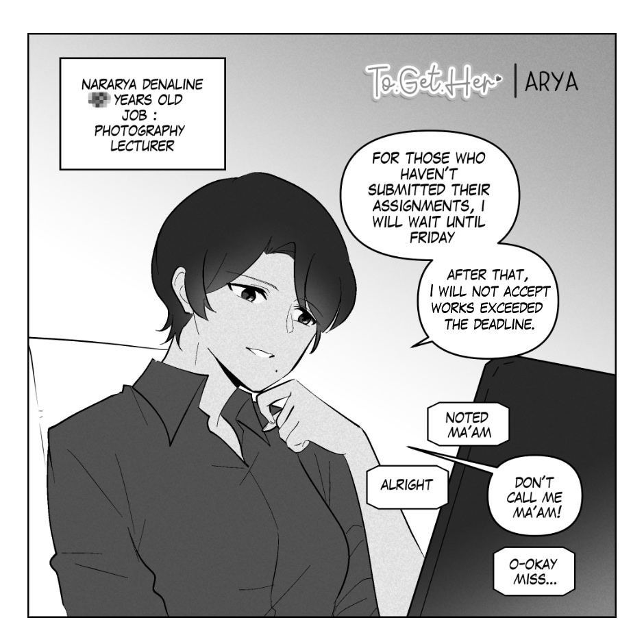 Read To.Get.Her :: [4KOMA] 021. -Pandemic Arc- Arya | Tapas Comics