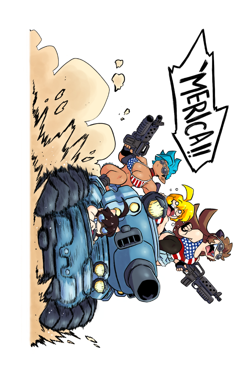 Read Kitty Kitty Bang Bang :: 'MERICA Day Tank Ride | Tapas Comics