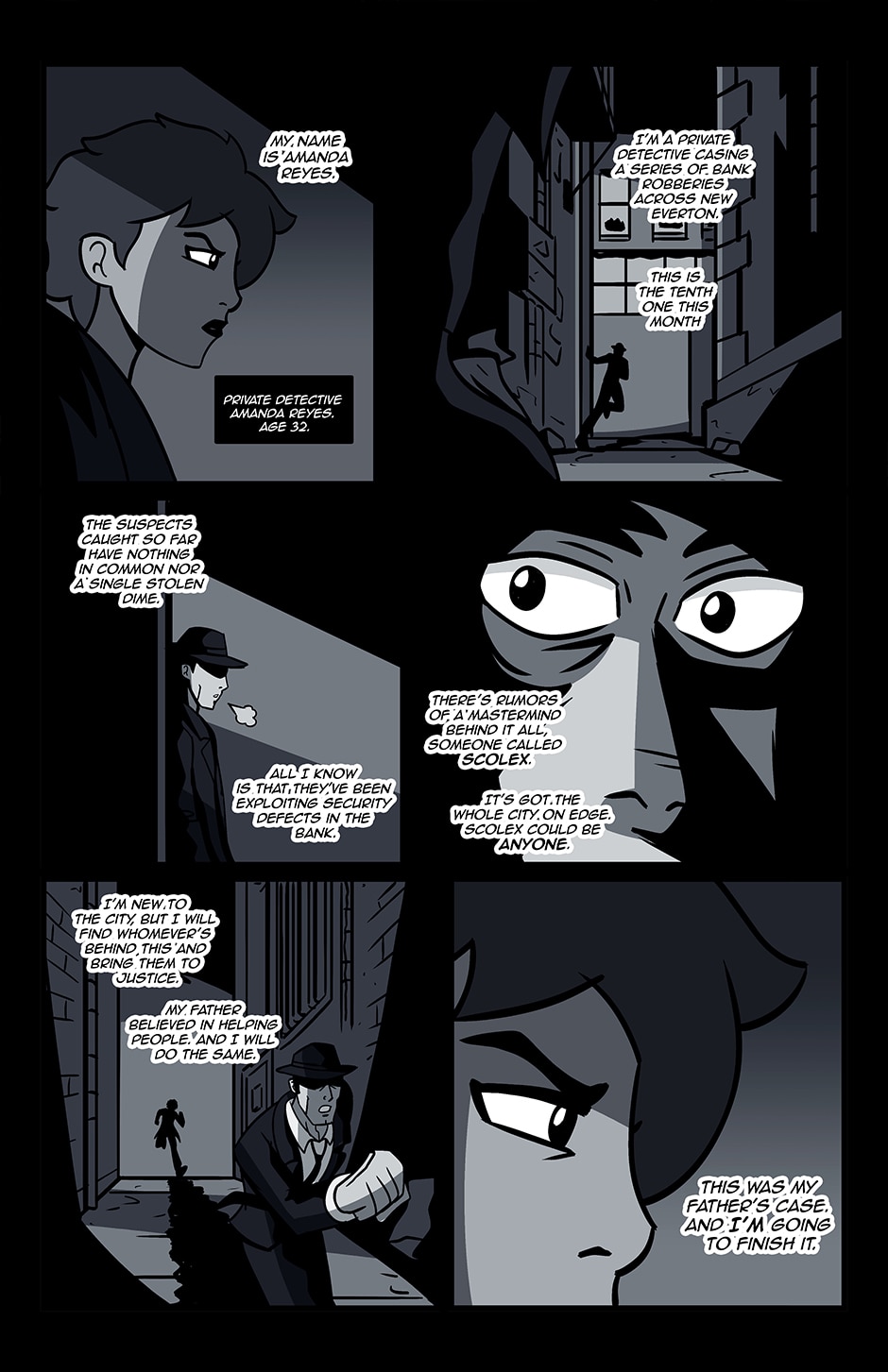 Read Detective Reyes :: Ch. 1 Cover + Pages 1-7 | Tapas Comics