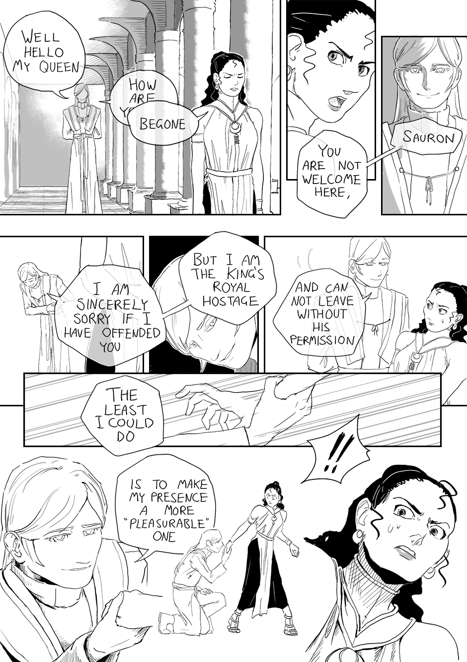 Read Older Sauron-Centric Comics :: Hello My Queen | Tapas Comics