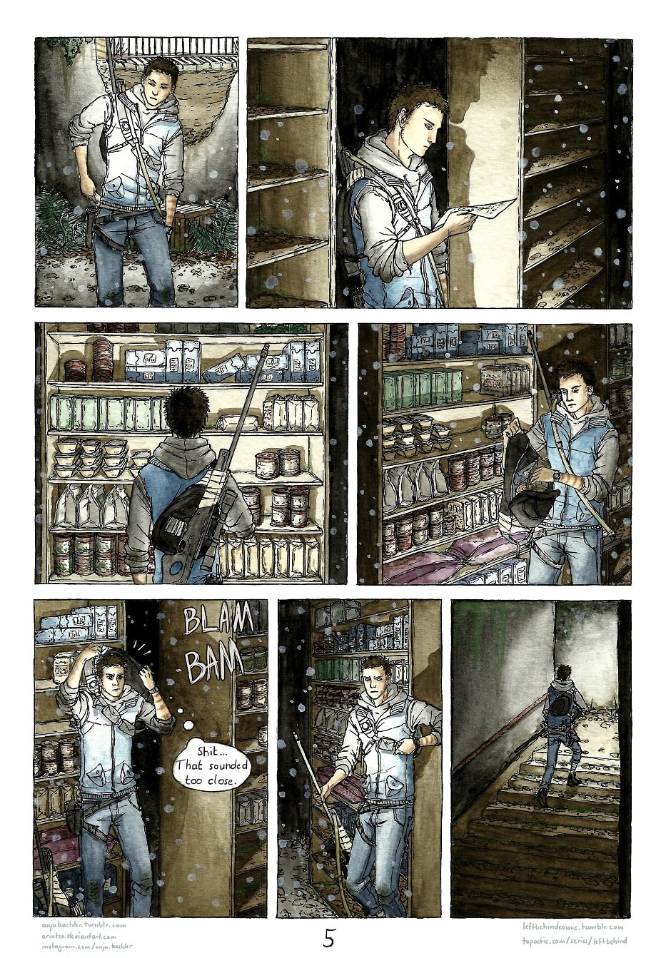 Read Left Behind :: Goodbye World: Part 1, Page 5 | Tapas Comics