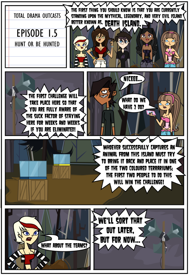 Read Total Drama Outcasts :: Hunt or be Hunted | Tapas Comics