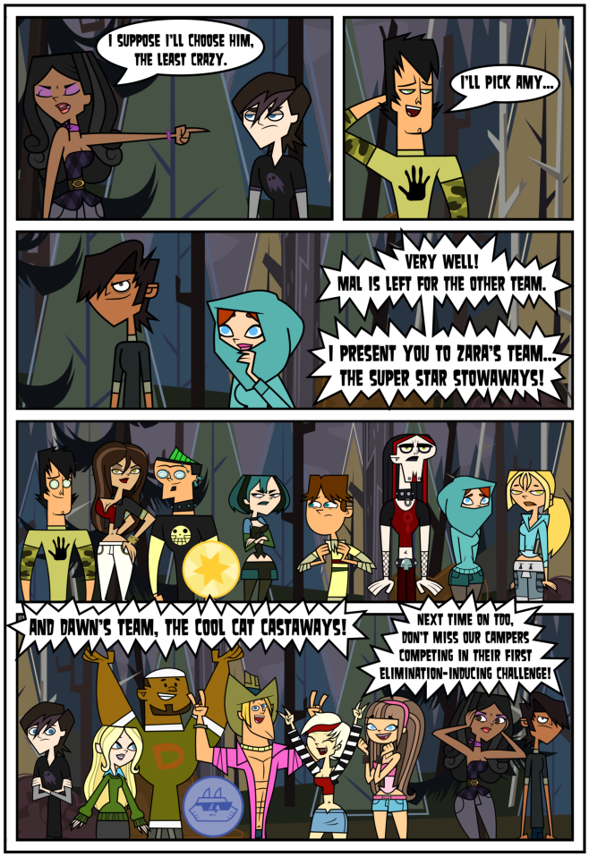 Read Total Drama Outcasts :: Hunt or be Hunted | Tapas Comics