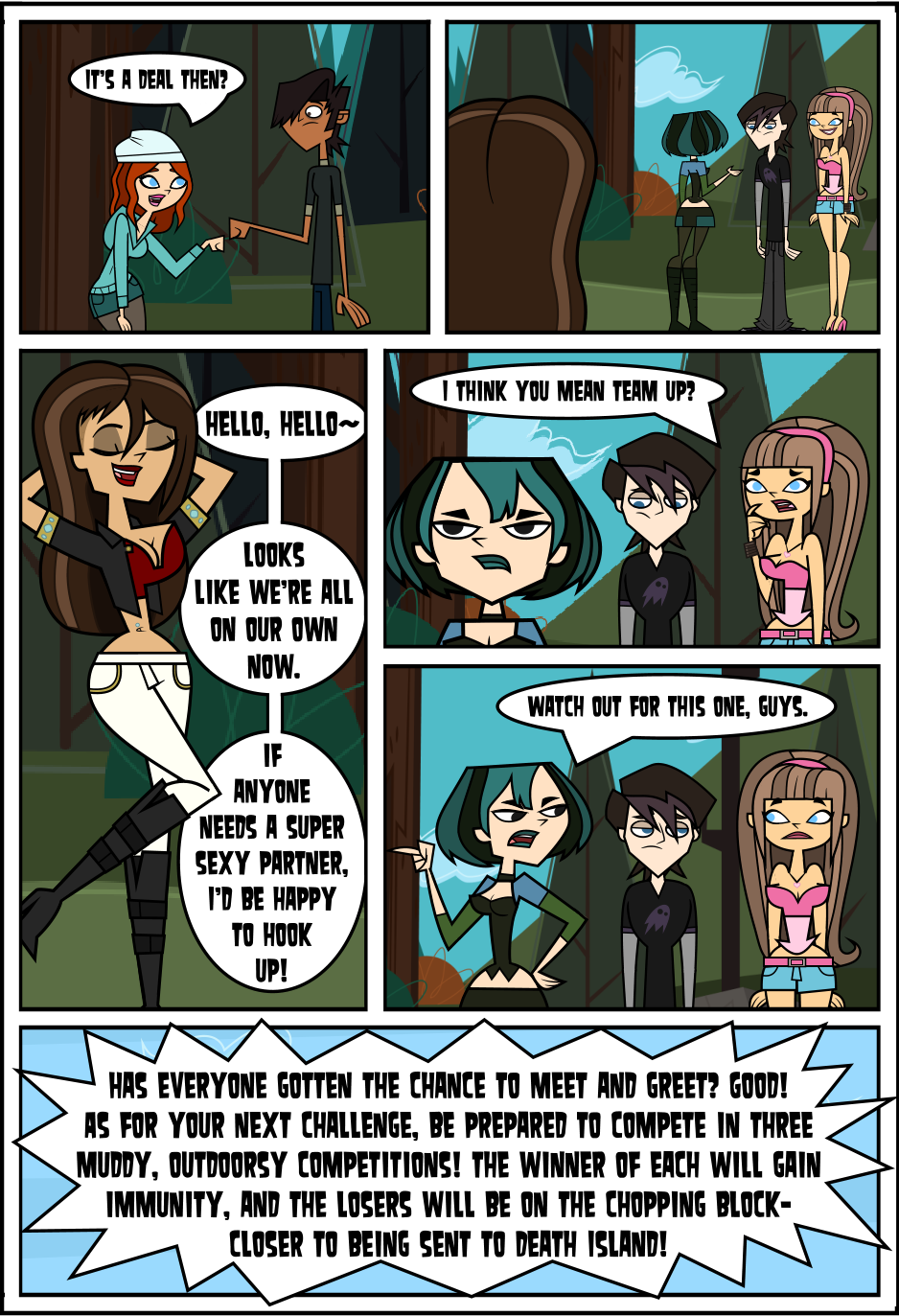 Read Total Drama Outcasts :: Obstacular Shleptacular | Tapas Comics