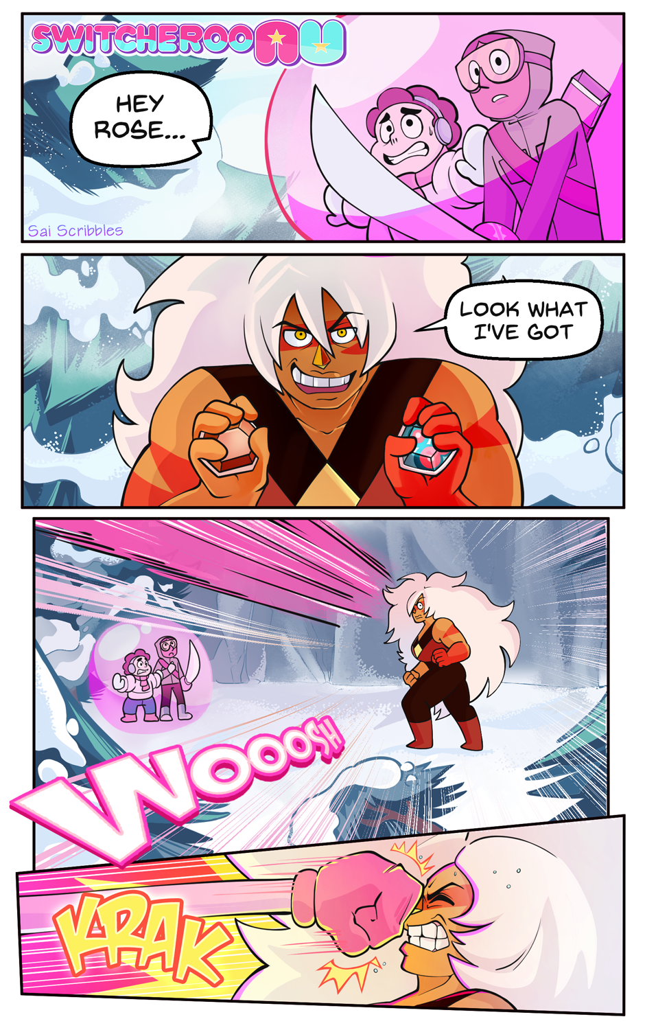 Read Switcheroo AU - Steven Universe AU :: Jasper Vs Spinel - Part One | Tapas Comics