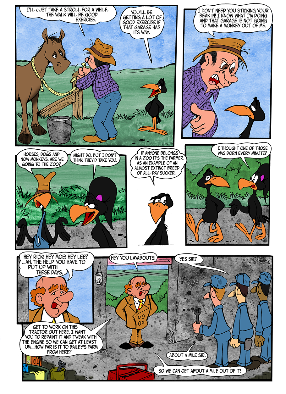 Read Stan The Crow :: A Tractor Tension - part 5 | Tapas Comics