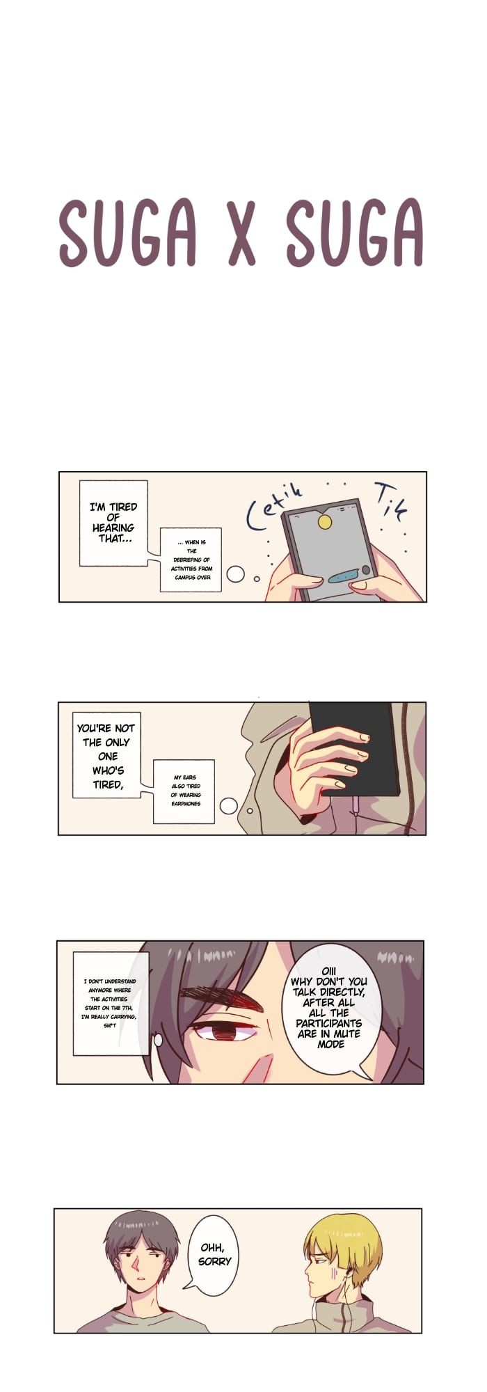 Read Suga x Suga :: Page 1. Talk | Tapas Comics