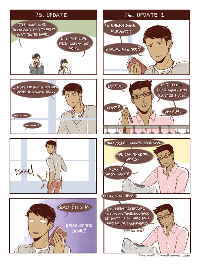 Read Sleepwalk (OLD) :: CH3: Sleep is for the weak (3)+Extra | Tapas Comics