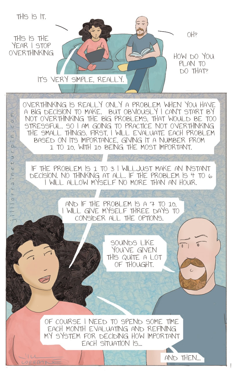 Read Jill Lorraine :: Overthinking Overthinking | Tapas Comics