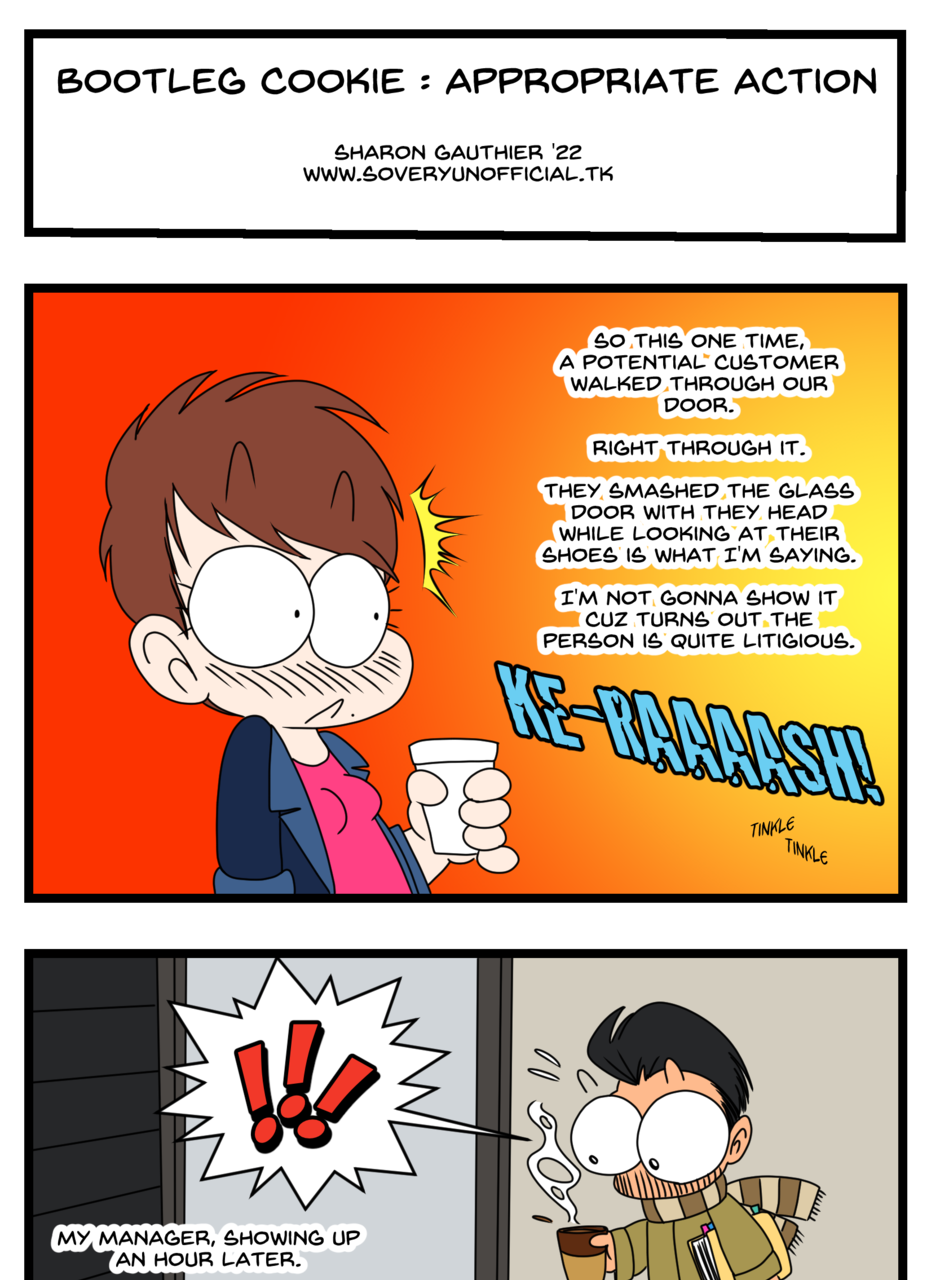 Read Bootleg Cookie :: Appropriate Action? | Tapas Comics