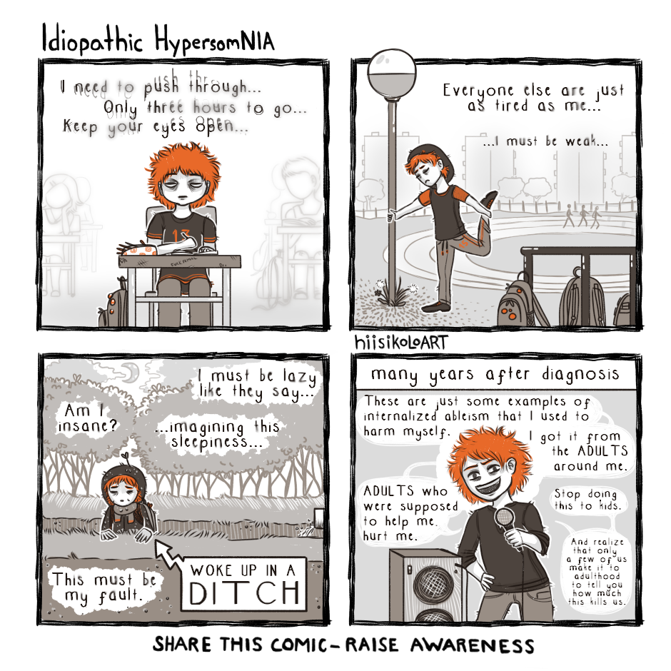 Read Idiopathic HypersomNIA :: Internalized ableism | Tapas Comics