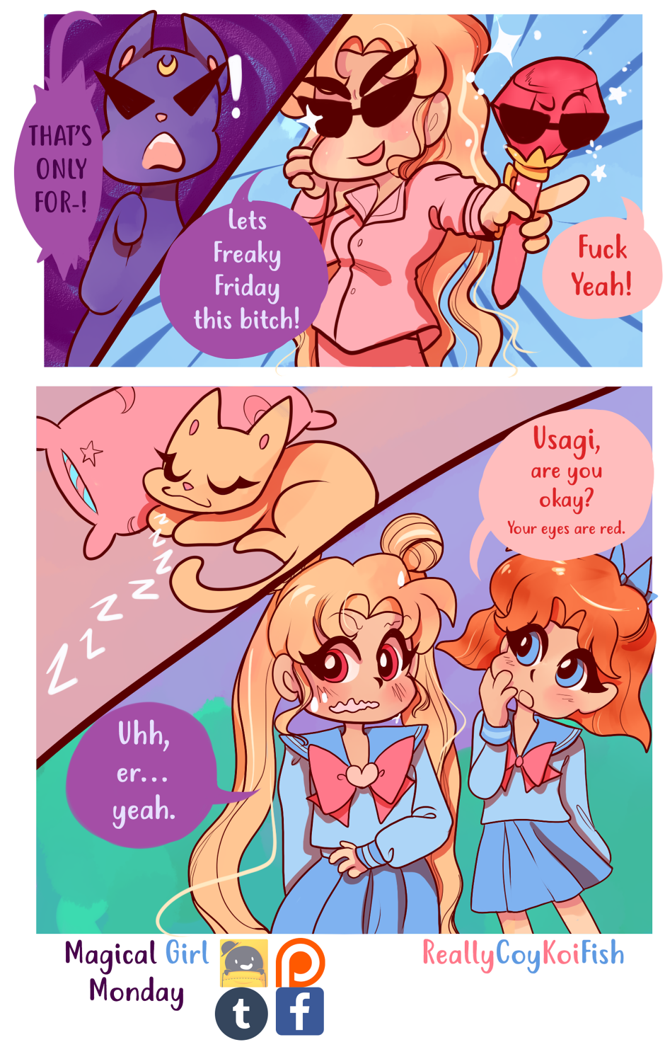 Read Magical Girl Monday :: fREaKY sChOOl dAY | Tapas Comics