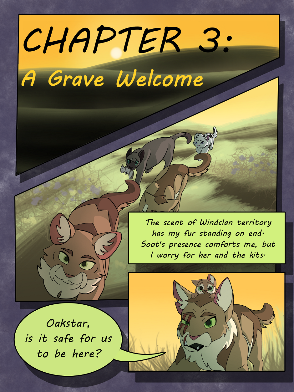 Read The Crooked Path: A Warrior Cats Fancomic :: Chapter 3: A Grave Welcome | Tapas Comics