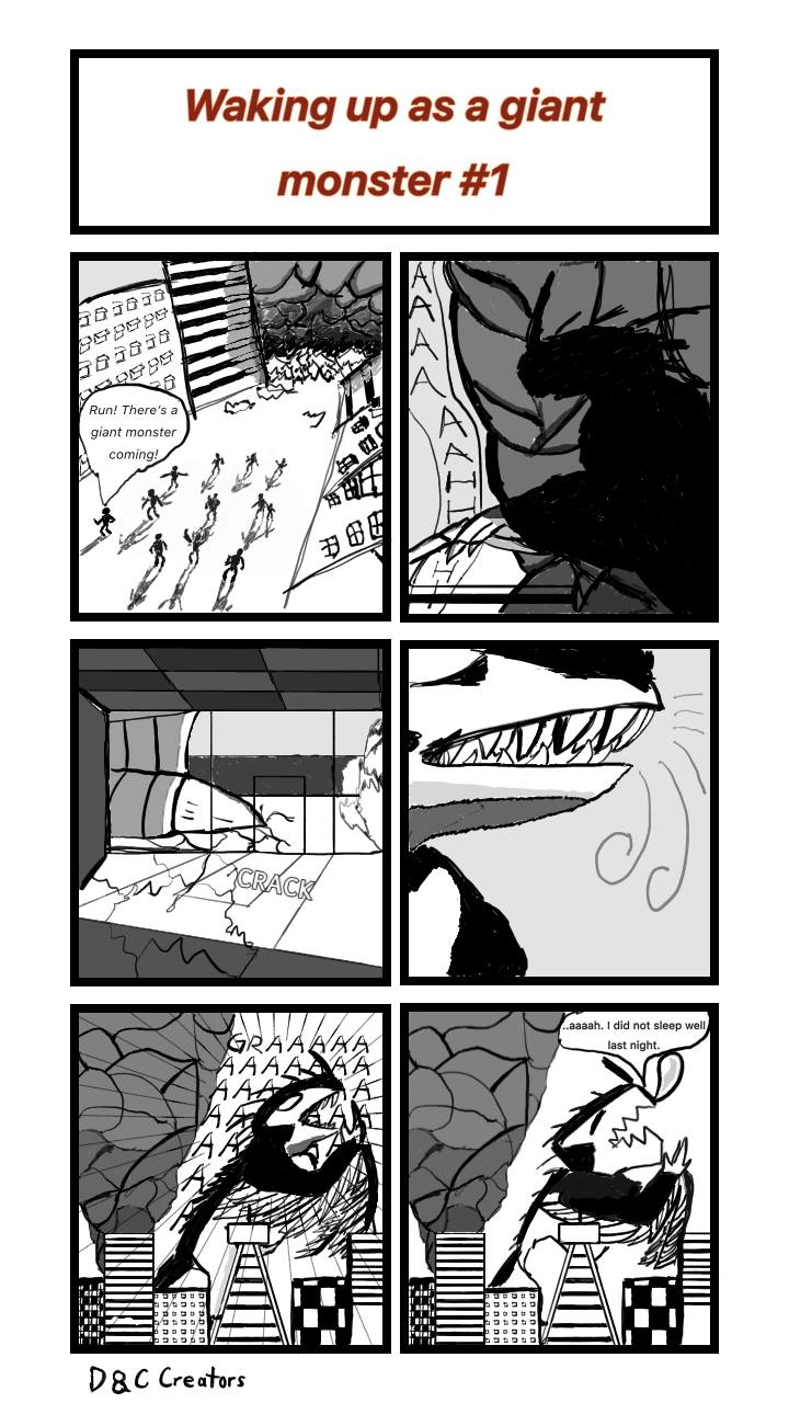 Read Waking up as a Giant Monster :: #1: Waking up | Tapas Comics