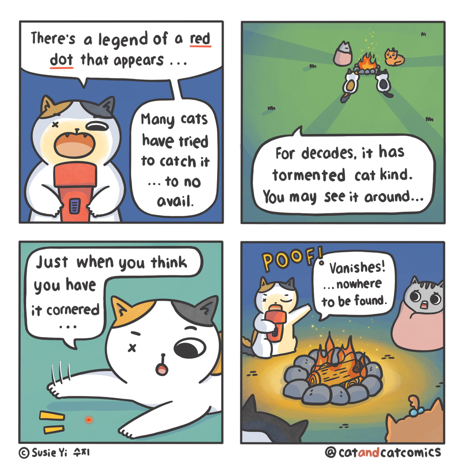 Cat and Cat Comics :: The Red Dot | Tapas
