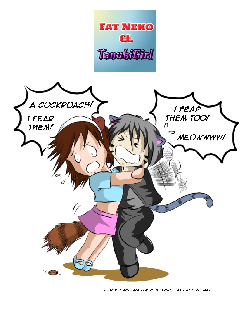 Read Fat Neko and Tanuki Girl :: Comic 4 - Phobia | Tapas Comics