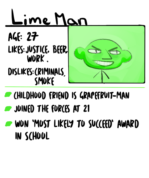 Read Lemon Man :: Lime Man Profile | Tapas Comics