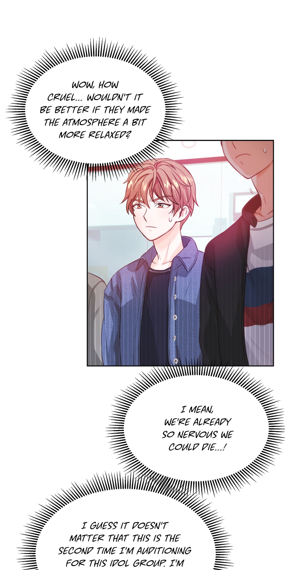 Read Second Try Idol :: 3. Who Is That Trainee? | Tapas Comics