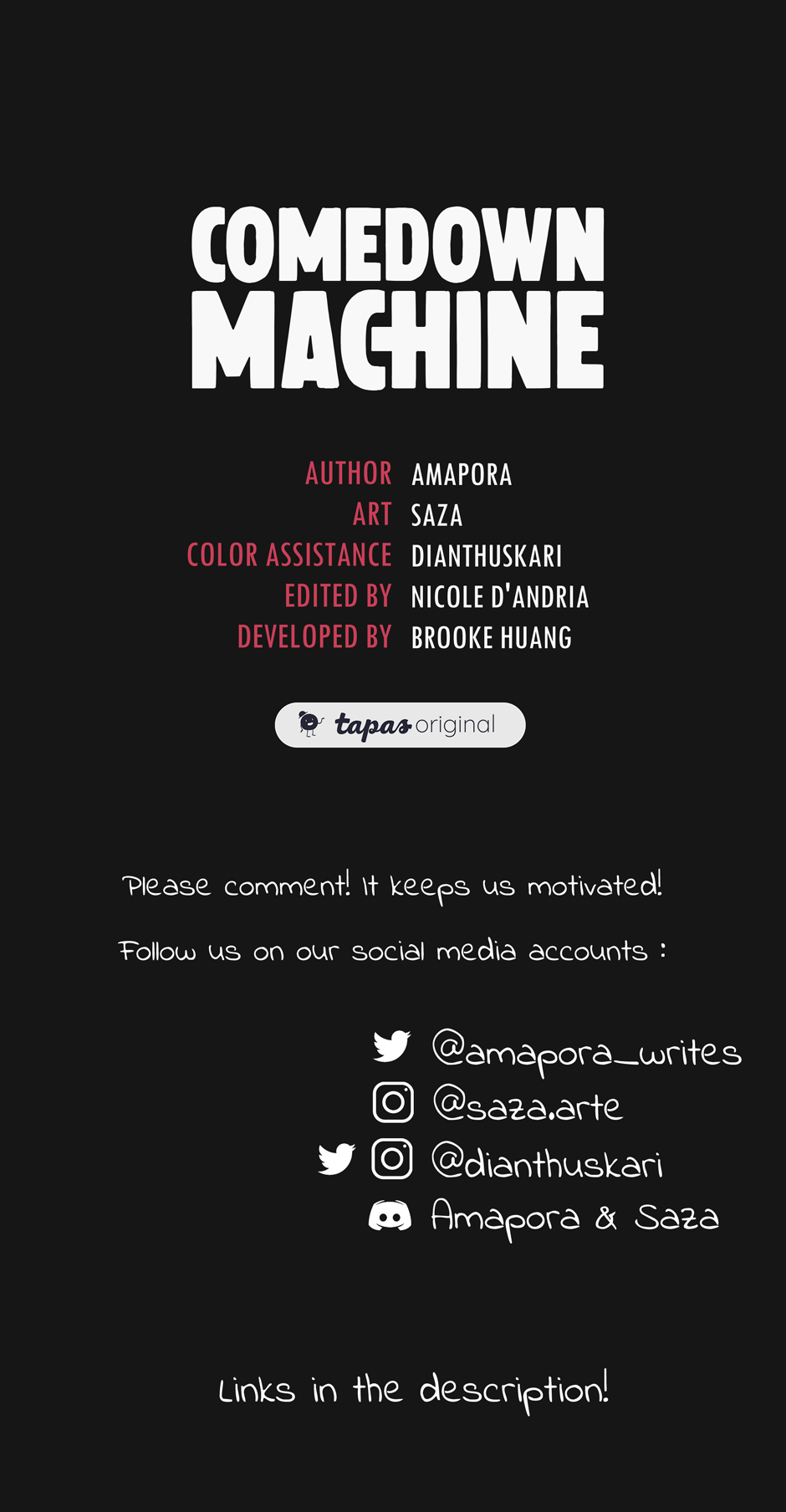 Read Comedown Machine :: 5. I feel like getting loose | Tapas Comics