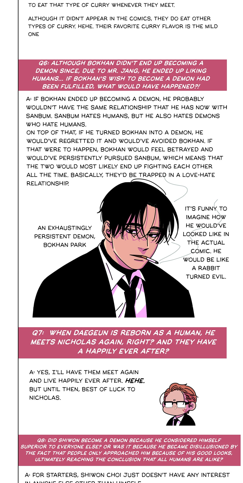 Read The Devil's Tango :: Author's Note | Tapas Comics
